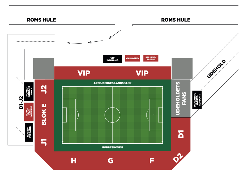 Ny stadionplan: Vigtig info forud for FCK-kampen | Vejle Boldklub
